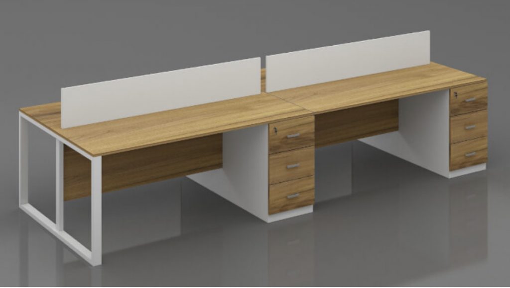 Open Desk Office Partition 4P - 04 - Philippine Workspace Solutions ...