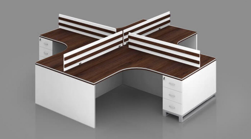 Open Desk Office Partition 4P - 68 - Philippine Workspace Solutions ...