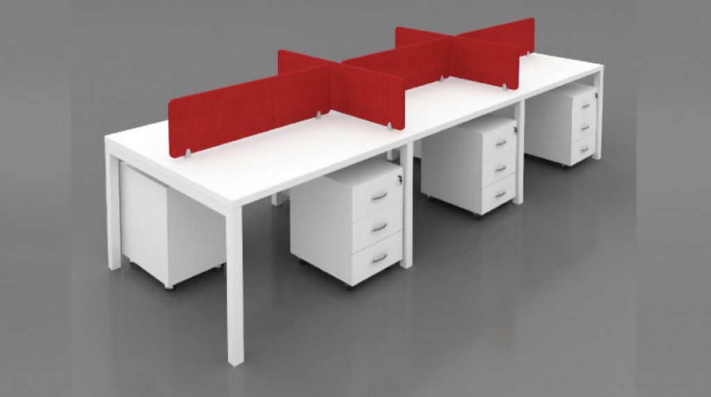 Open Desk Office Partition 6P - 03 - Philippine Workspace Solutions ...